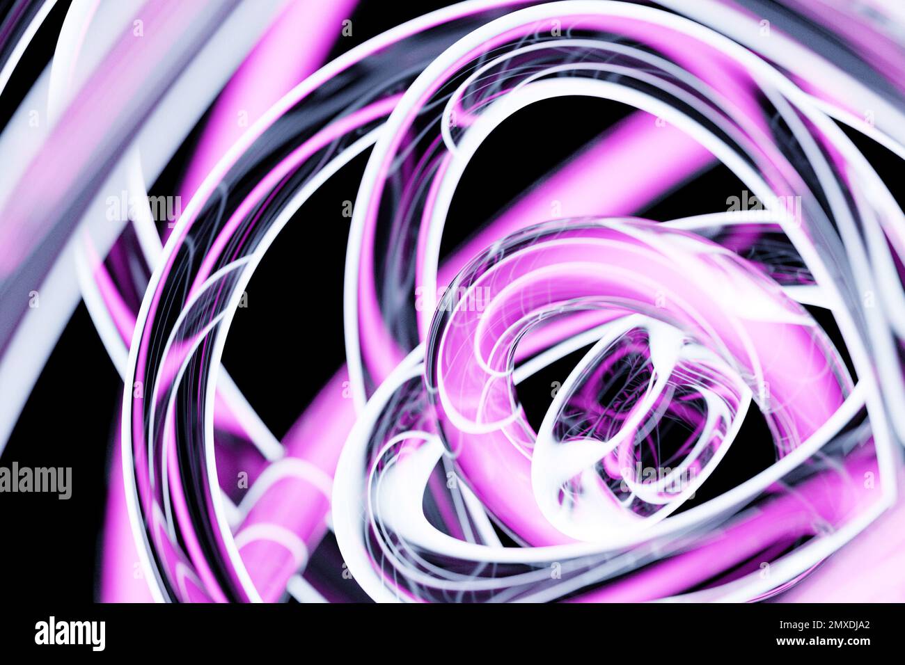 3d 3D illustration, neon illusion isometric abstract shapes colorful ...