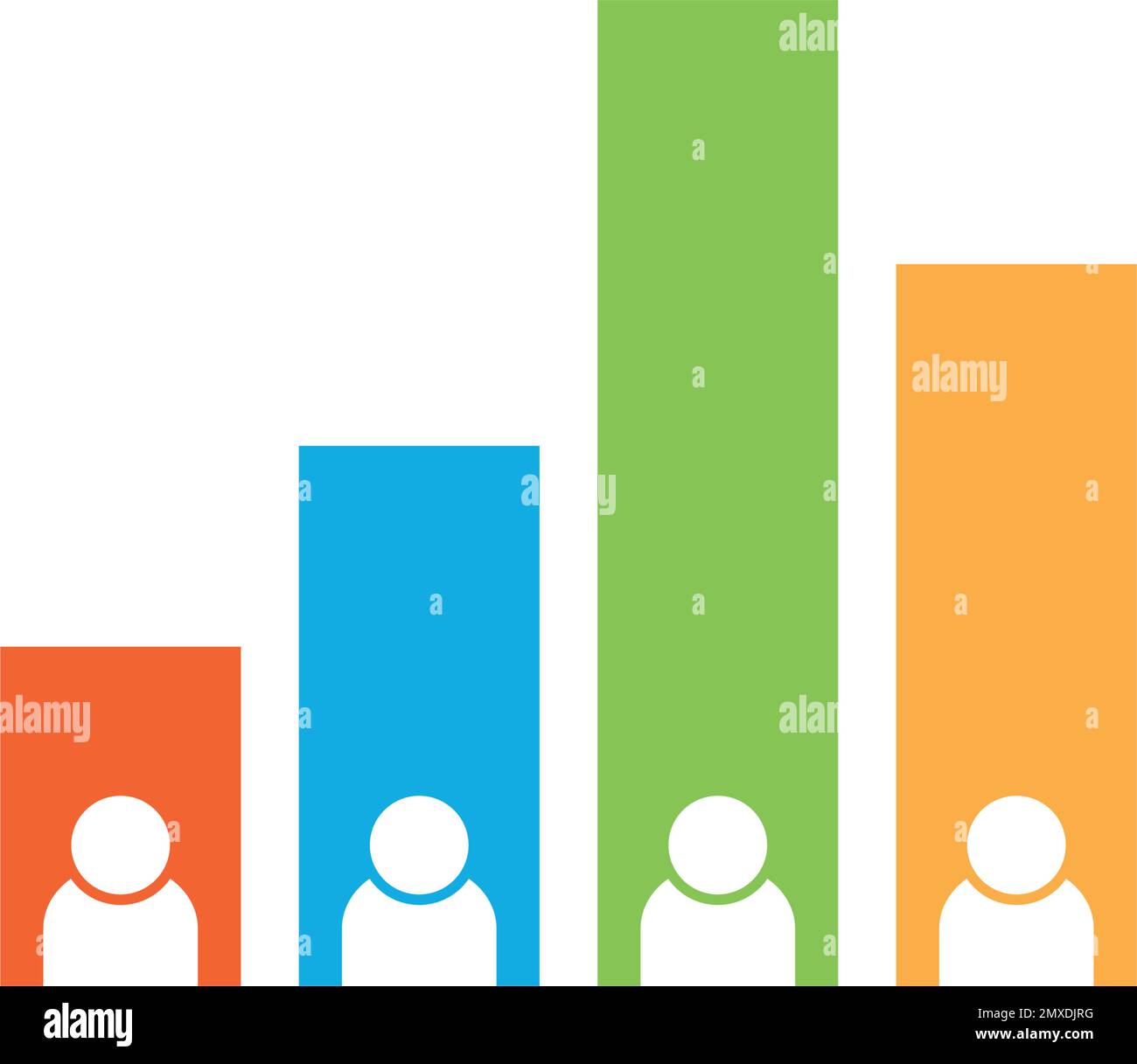 Exit polling icon in flat style. Ballot results vector illustration on ...