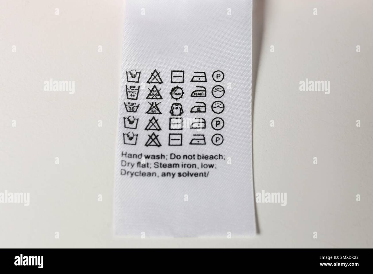 Care label symbols hi-res stock photography and images - Alamy