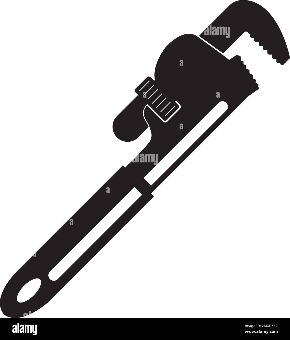 pipe wrench icon vector illustration simple design Stock Vector Image ...