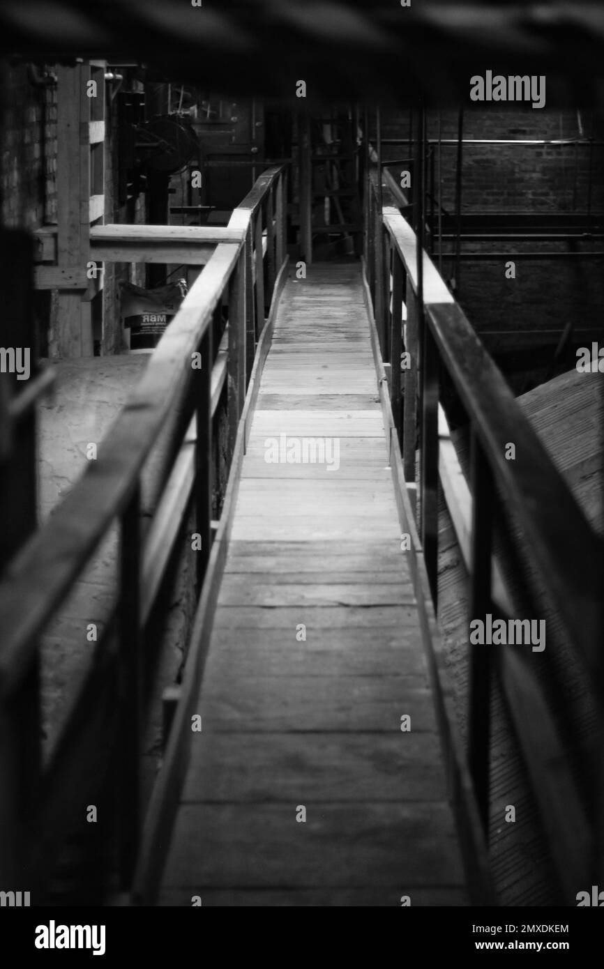 Catwalk wood Black and White Stock Photos & Images - Alamy