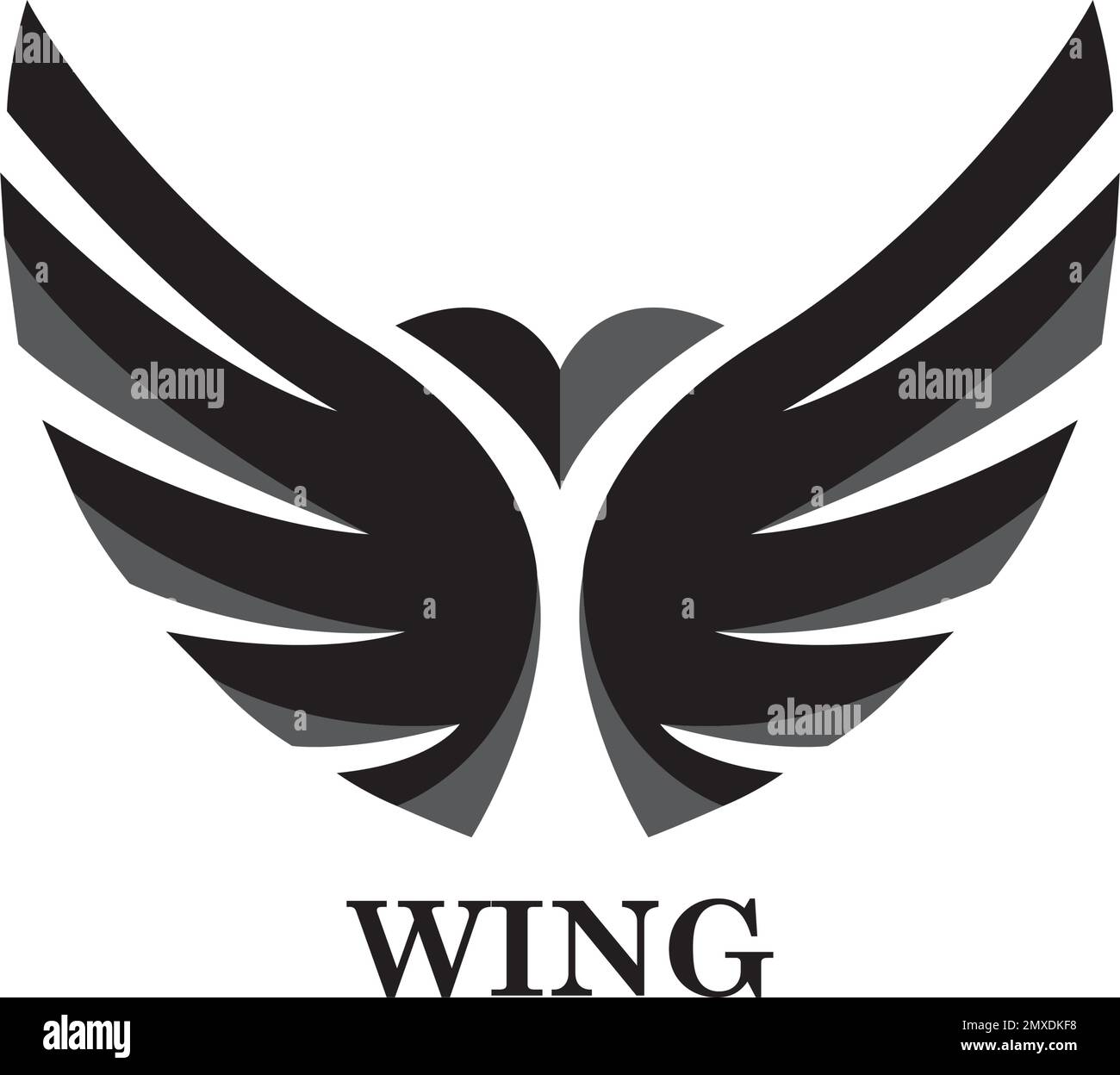 Wing logo vector illustration design template,background Stock Vector ...