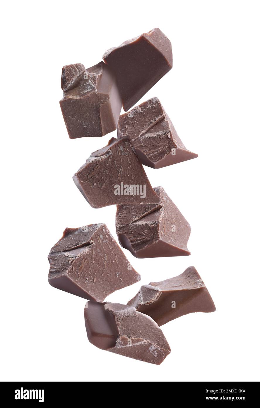 Tasty chocolate chunks falling hi-res stock photography and images - Alamy