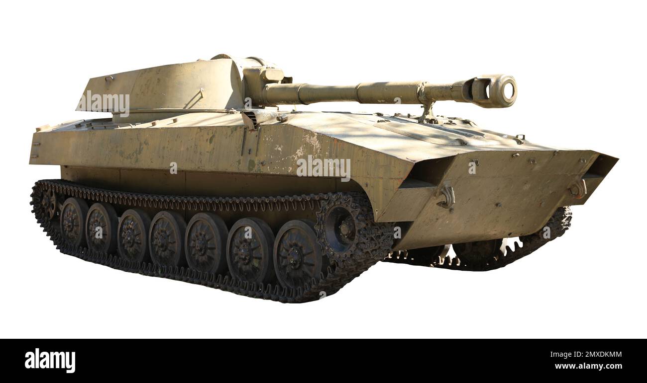 Army tank isolated on white. Military machinery Stock Photo - Alamy