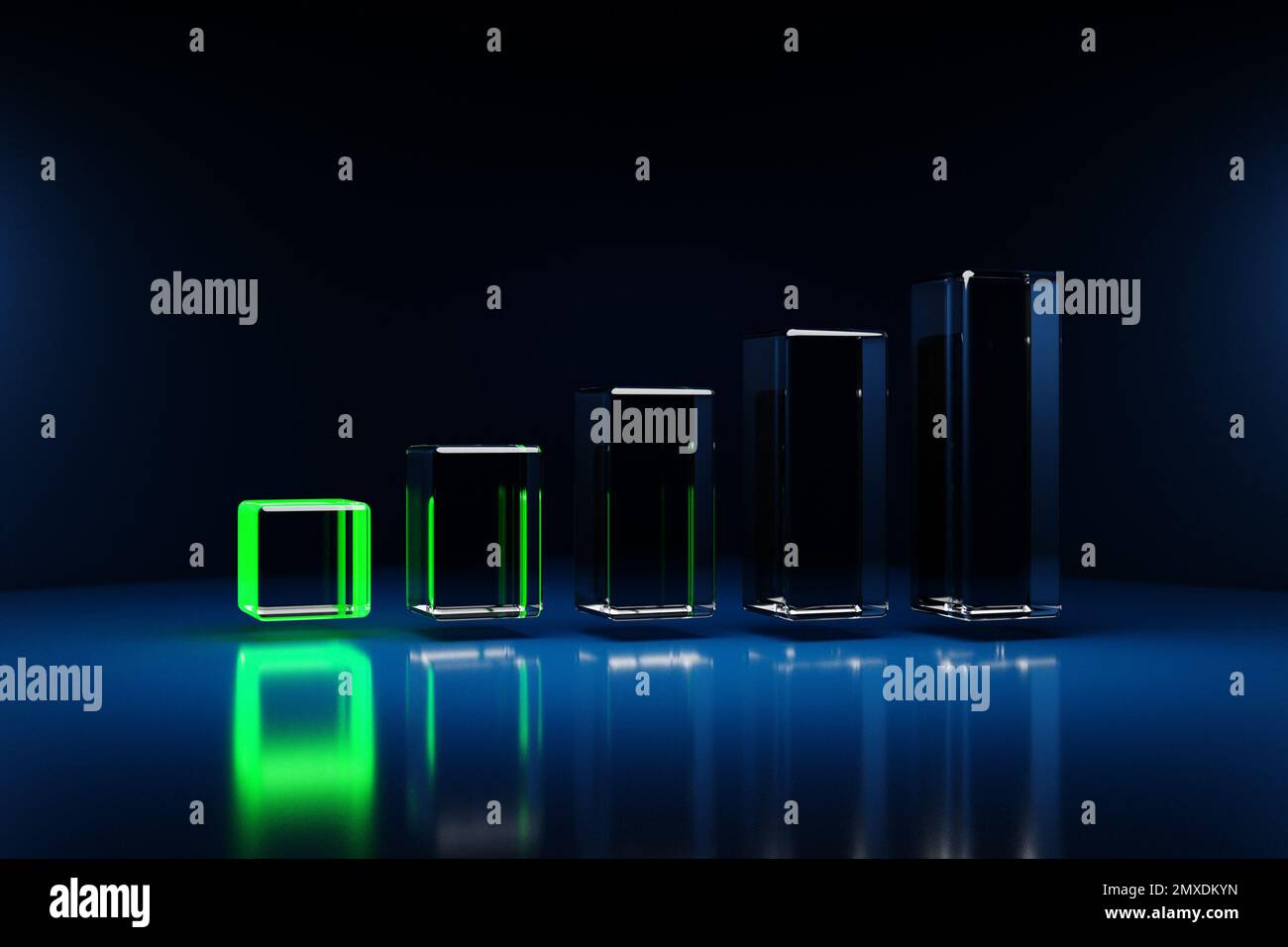 3d illustration of indication icon, green ready indicator Stock Photo ...
