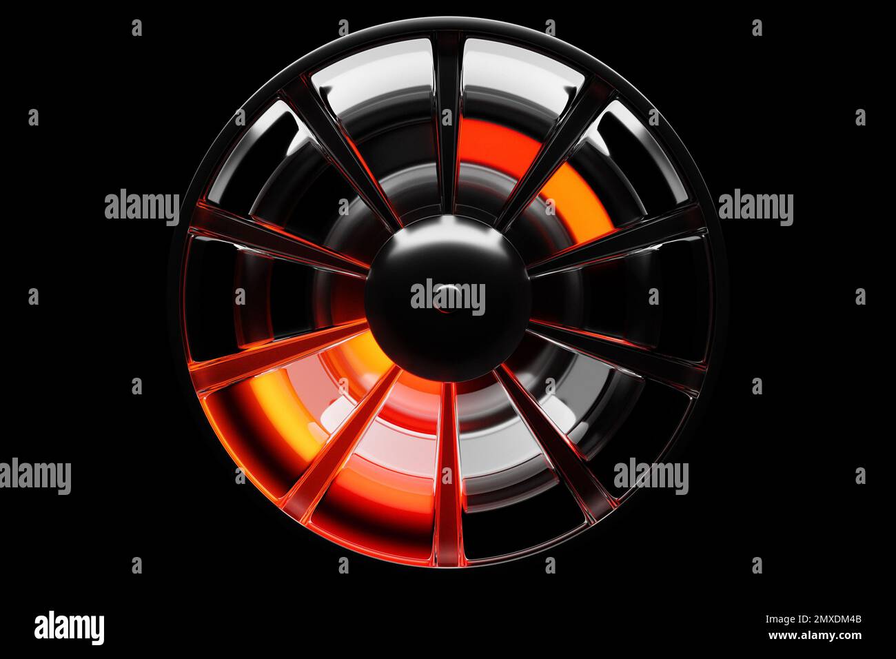 3D illustration round control panel icon. High risk concept on ...