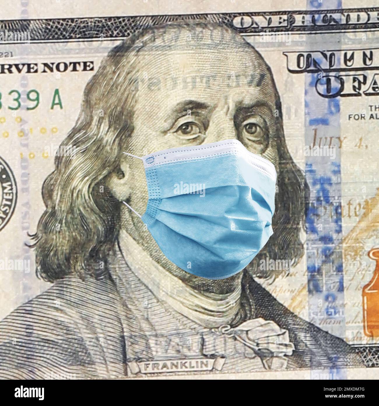 100 dollar bill mask hi-res stock photography and images - Alamy