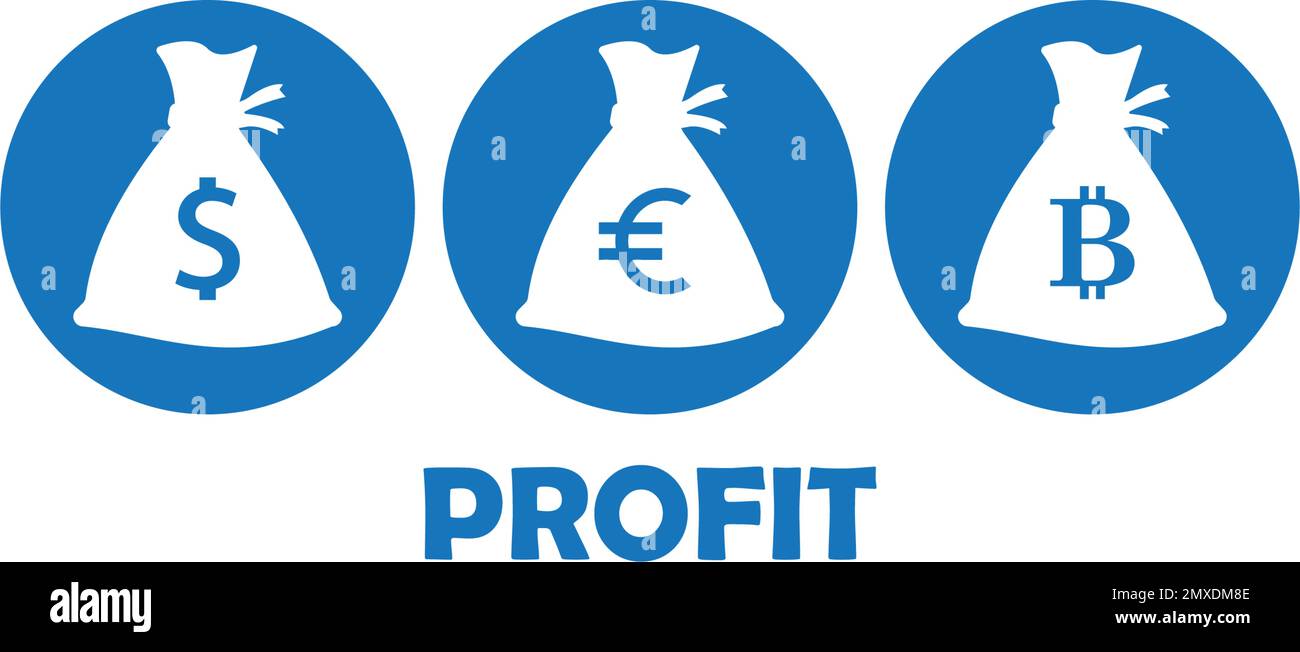 Bag of profit icon transparent vector isolated illustration Stock ...