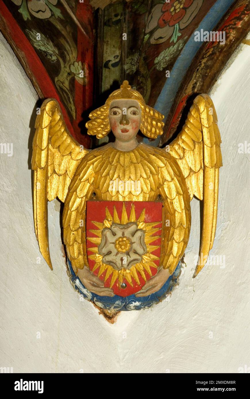 Angel at Saint Peter's Church, Theberton Stock Photo - Alamy