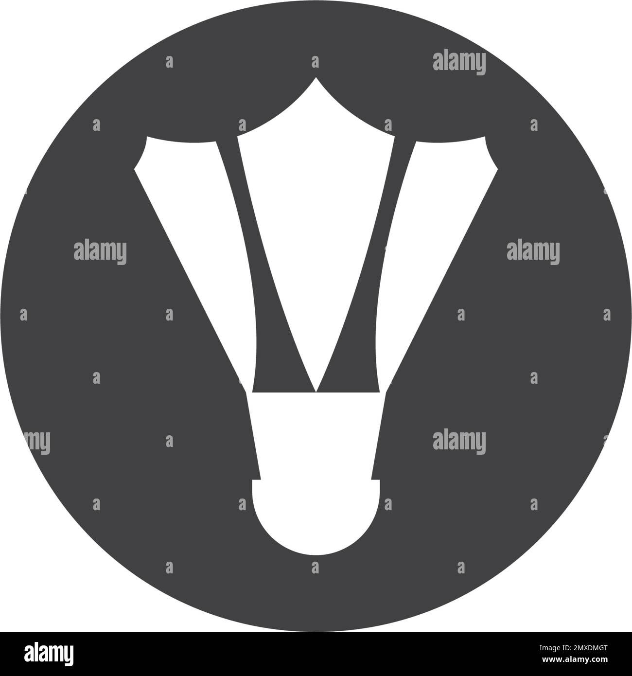 shuttlecock logo vector illustration logo design Stock Vector Image ...