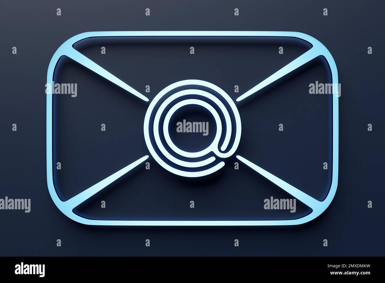 Neon sign letter envelope hi-res stock photography and images - Alamy