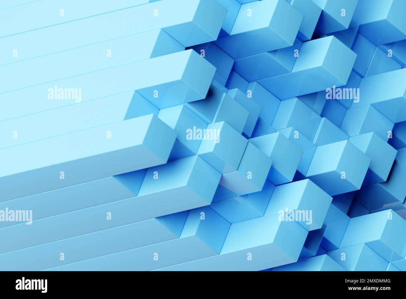 3d illustration of set of shapes , stripes on monocrome background ...