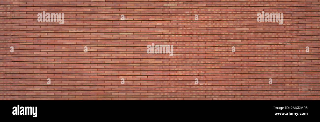 panorama orange brown old brick wall panel exterior design abstract ...