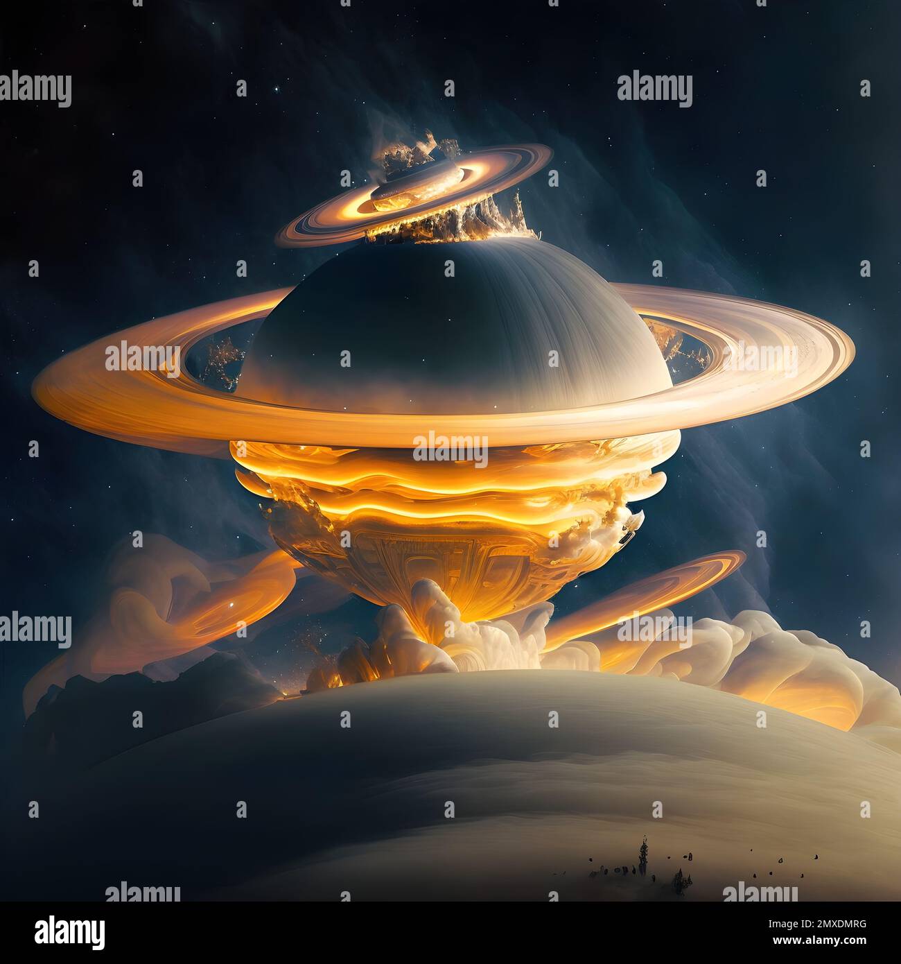 Saturn planet clouds hi-res stock photography and images - Alamy