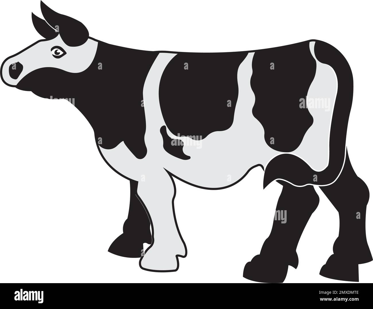 cow vector illustration for icon, symbol or logo Stock Vector Image ...
