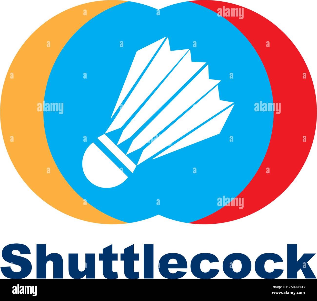 shuttlecock logo vector illustration logo design Stock Vector Image ...