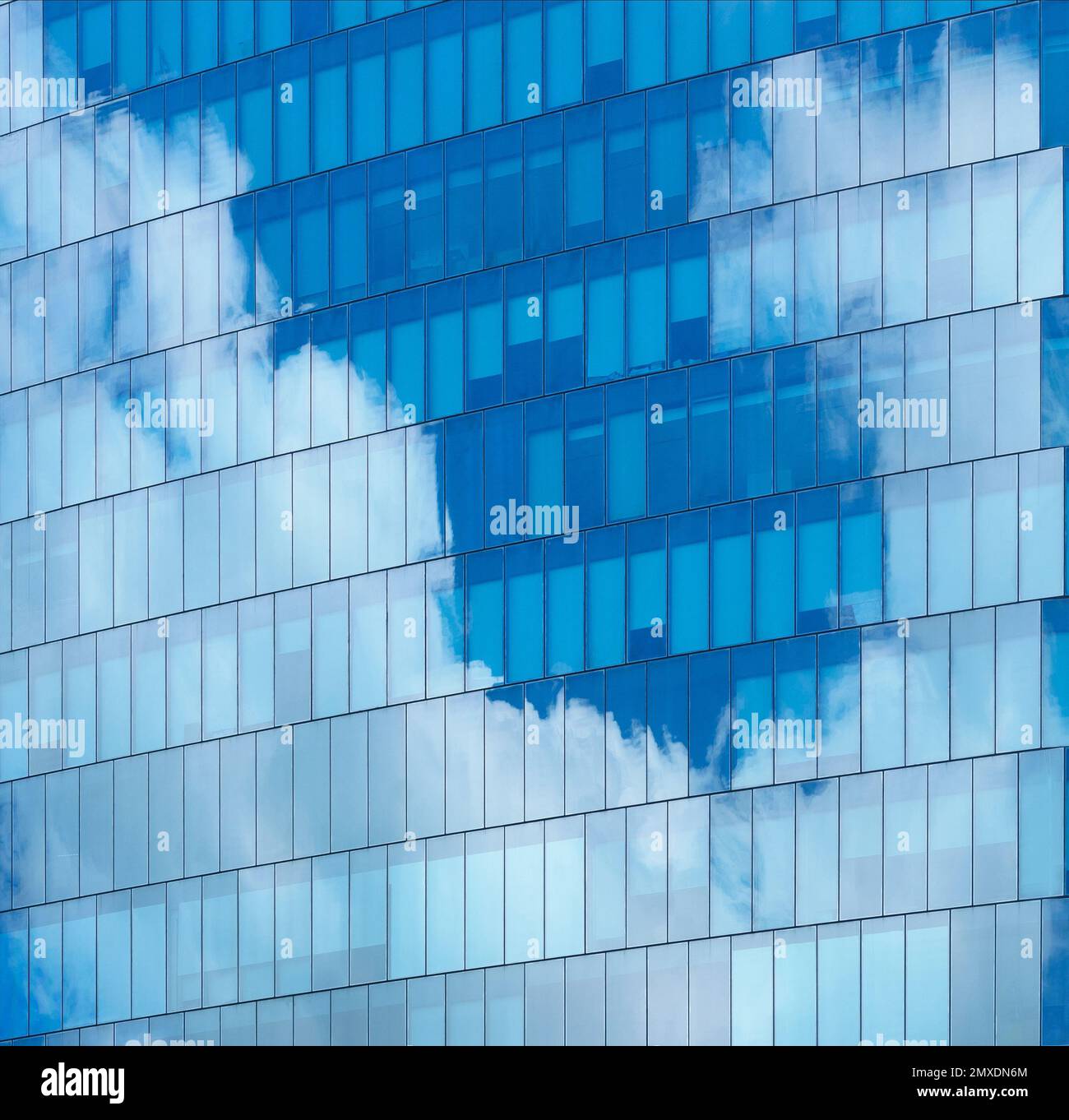 soft light glass wall exterior architecture building reflection cloud ...