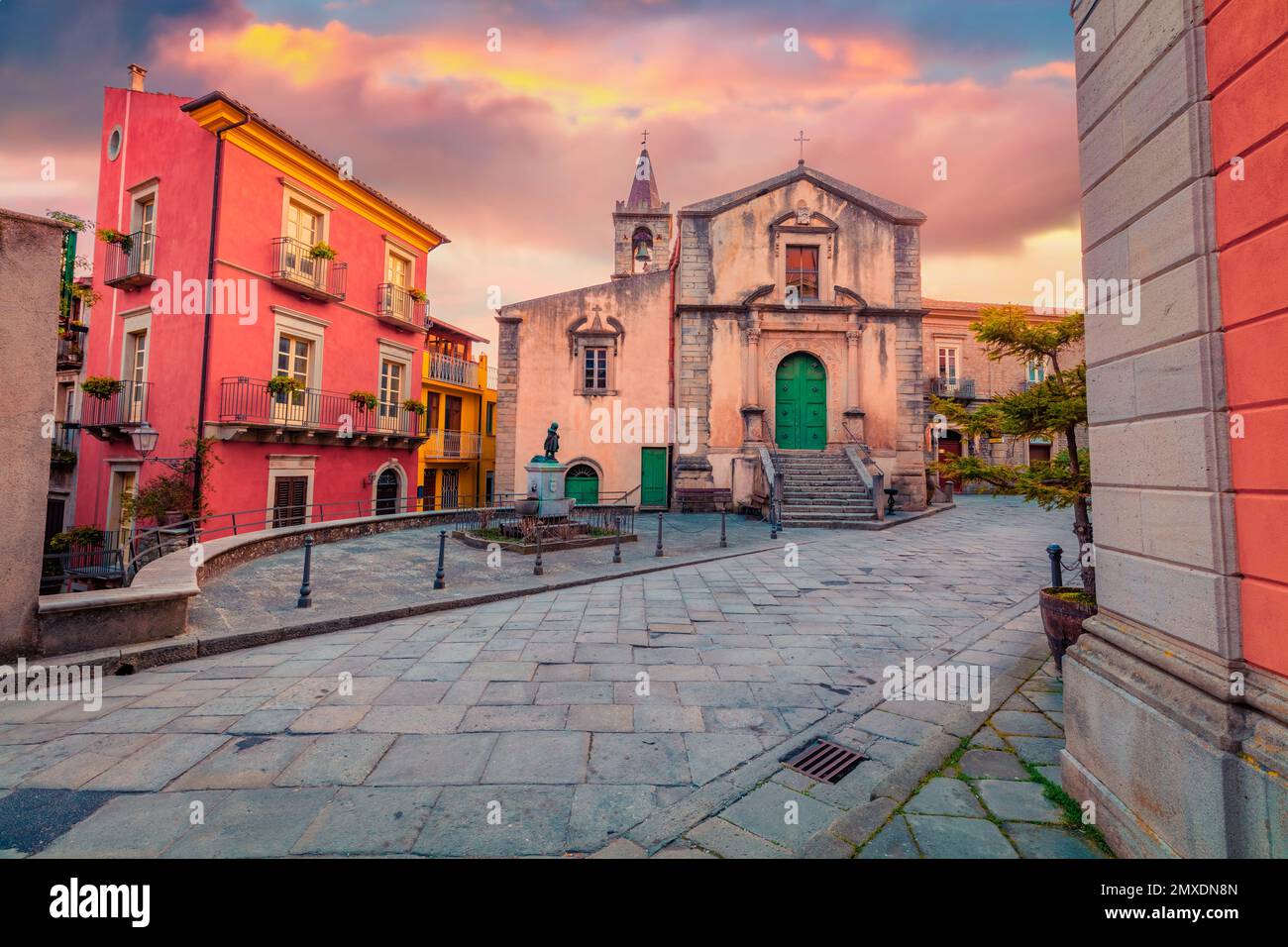 Сharm of the ancient cities of Europe. Astonishing spring cityscape of ...