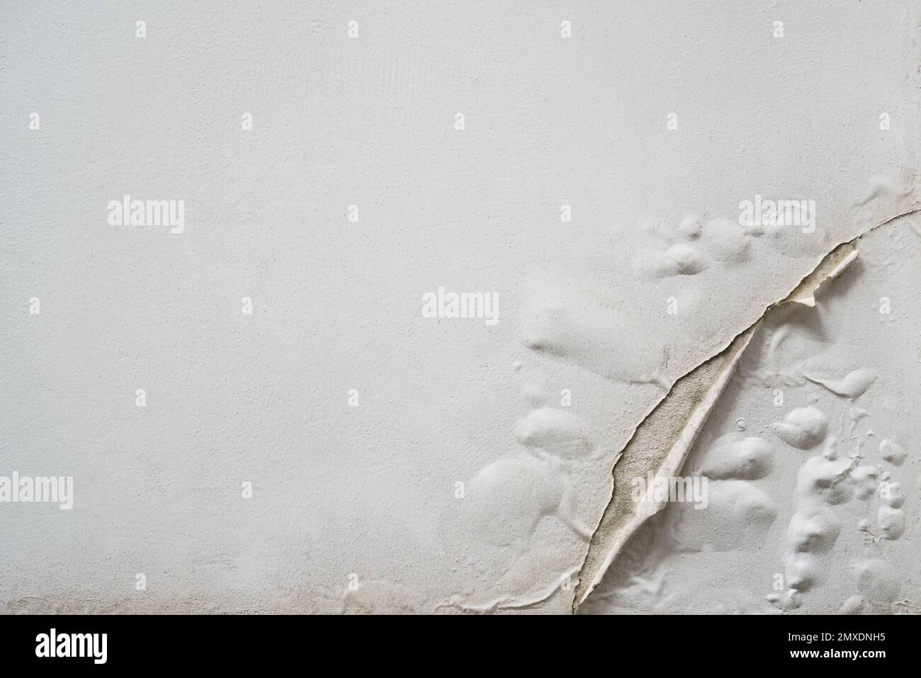 Problem of acrylic white color painting crack abstract surface texture ...