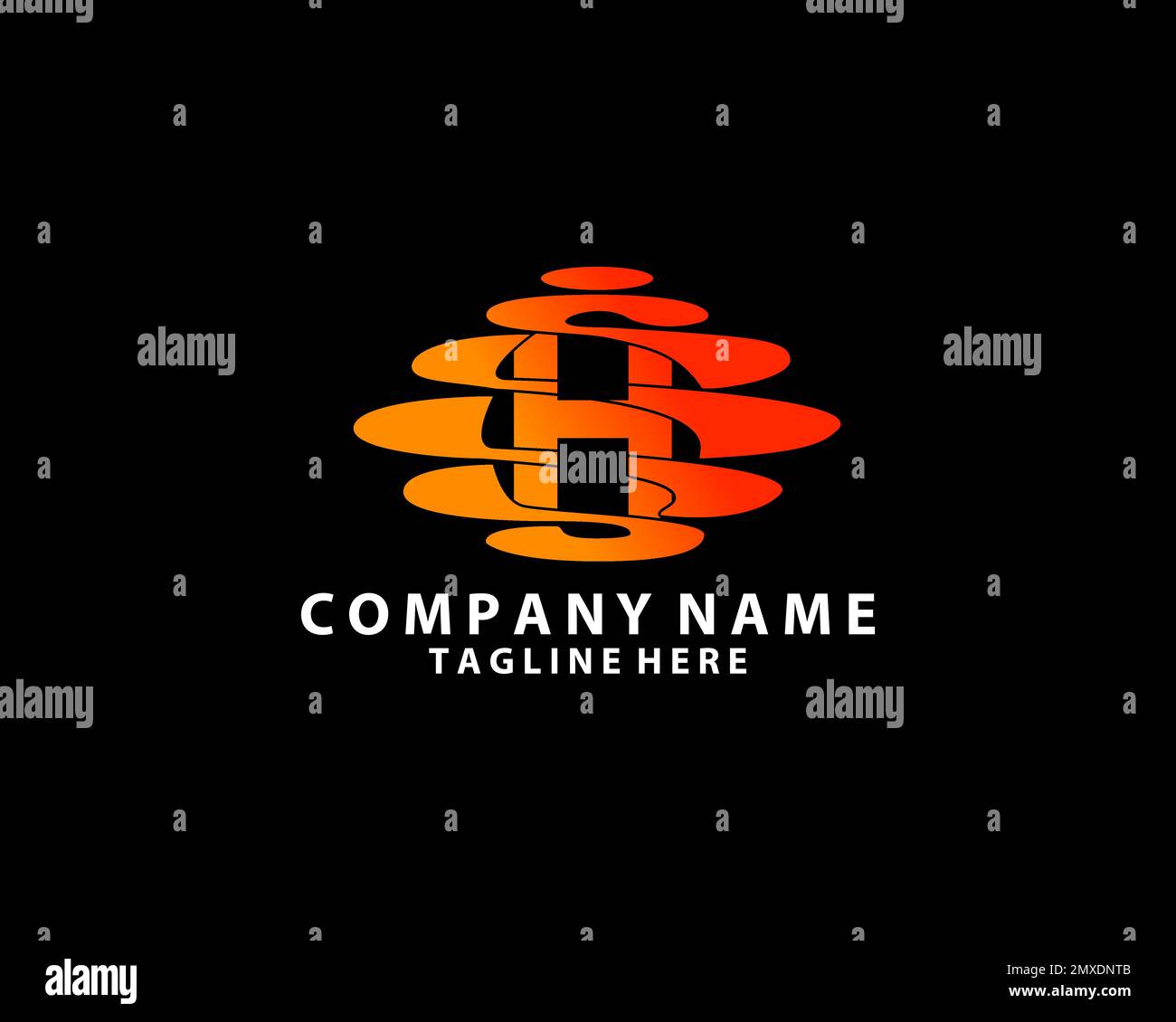 Planet H Letter. Round ring shape business logo design template.circle ...