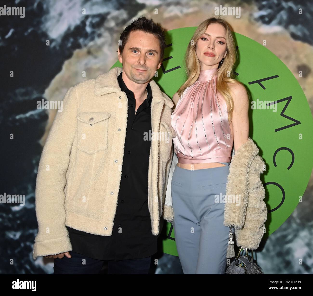 Los Angeles, CA. February 2, 2023 Matt Bellamy and Elle Evans arriving ...