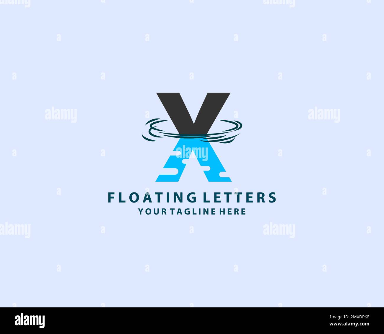 letter X logo design with a water drop concept Stock Vector Image & Art ...