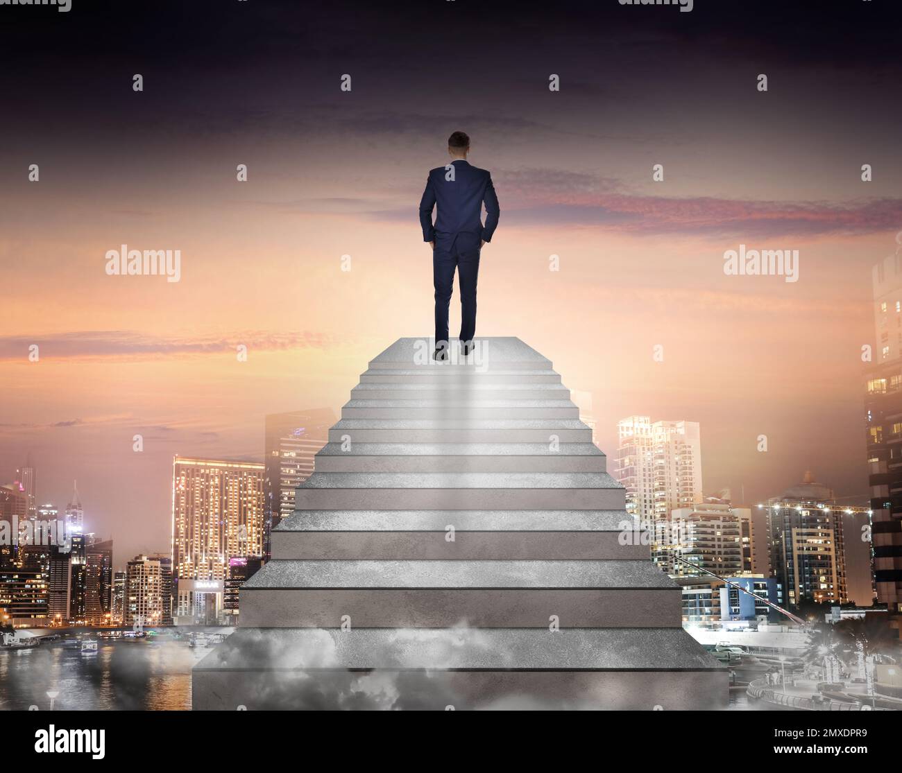 Standing at top of stairs hi-res stock photography and images - Alamy