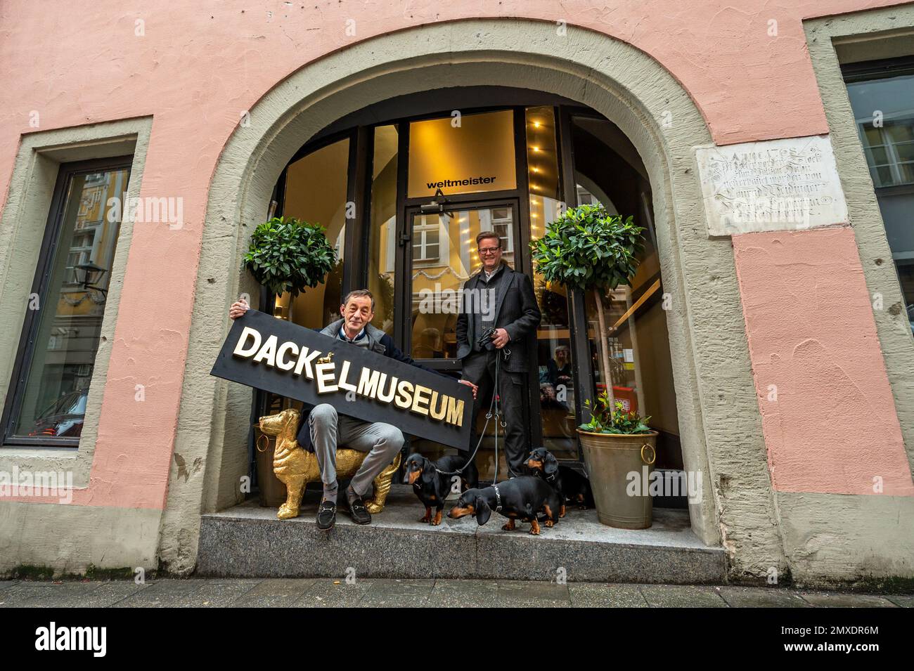 Regensburg, Germany. 03rd Feb, 2023. Seppi Küblbeck (l) and Oliver ...