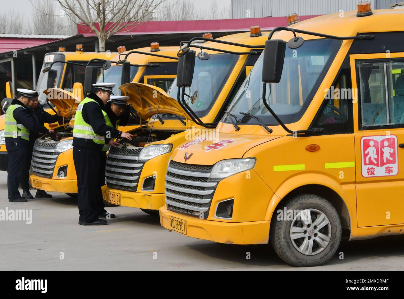 HANDAN, CHINA - FEBRUARY 3, 2023 - Police officers conduct safety ...