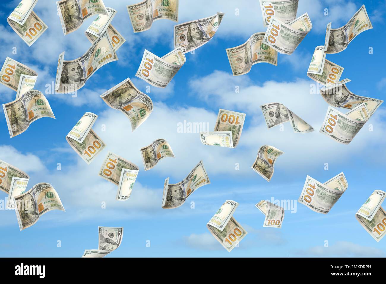 Money rain falling dollars banknotes hi-res stock photography and ...