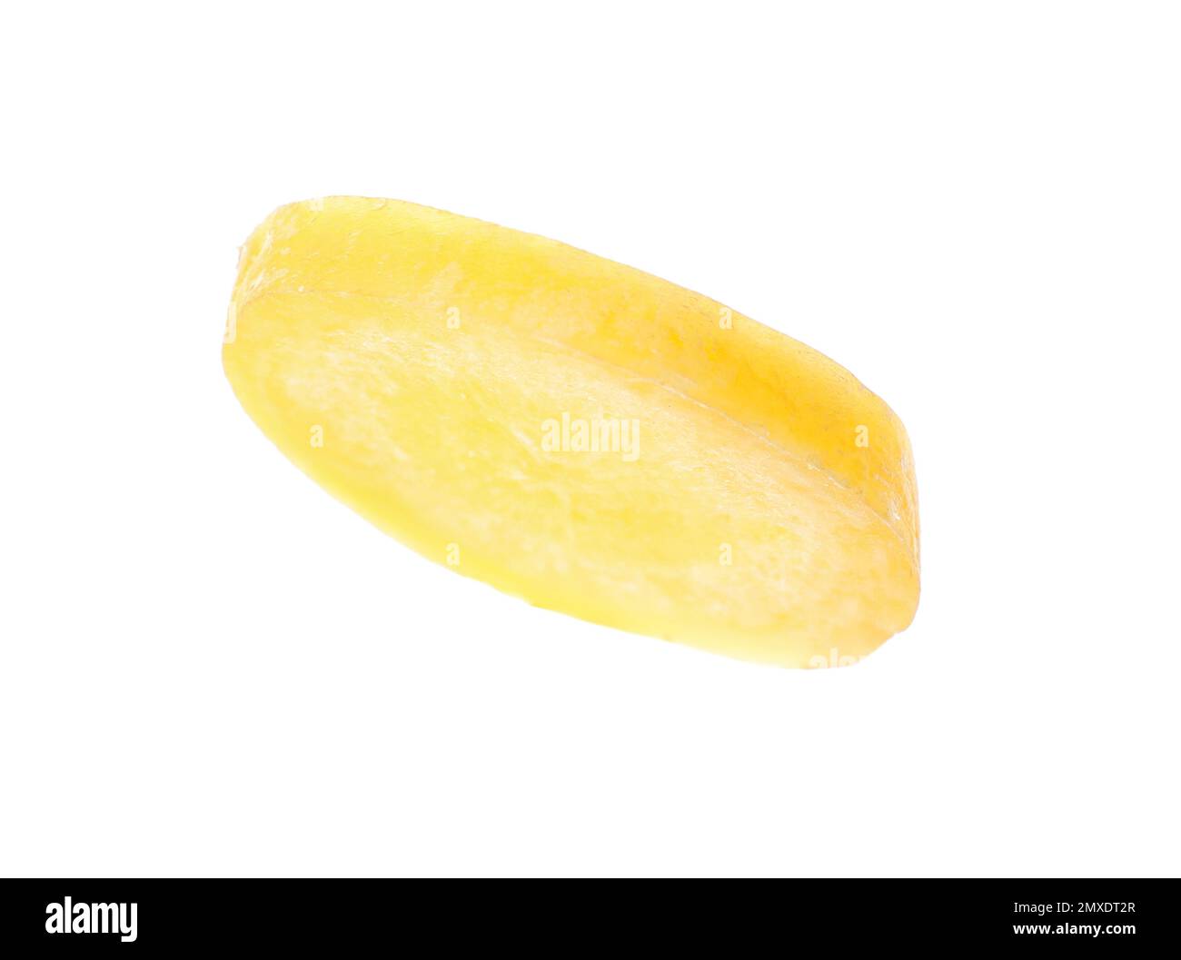 Slice of raw yellow carrot isolated on white Stock Photo - Alamy