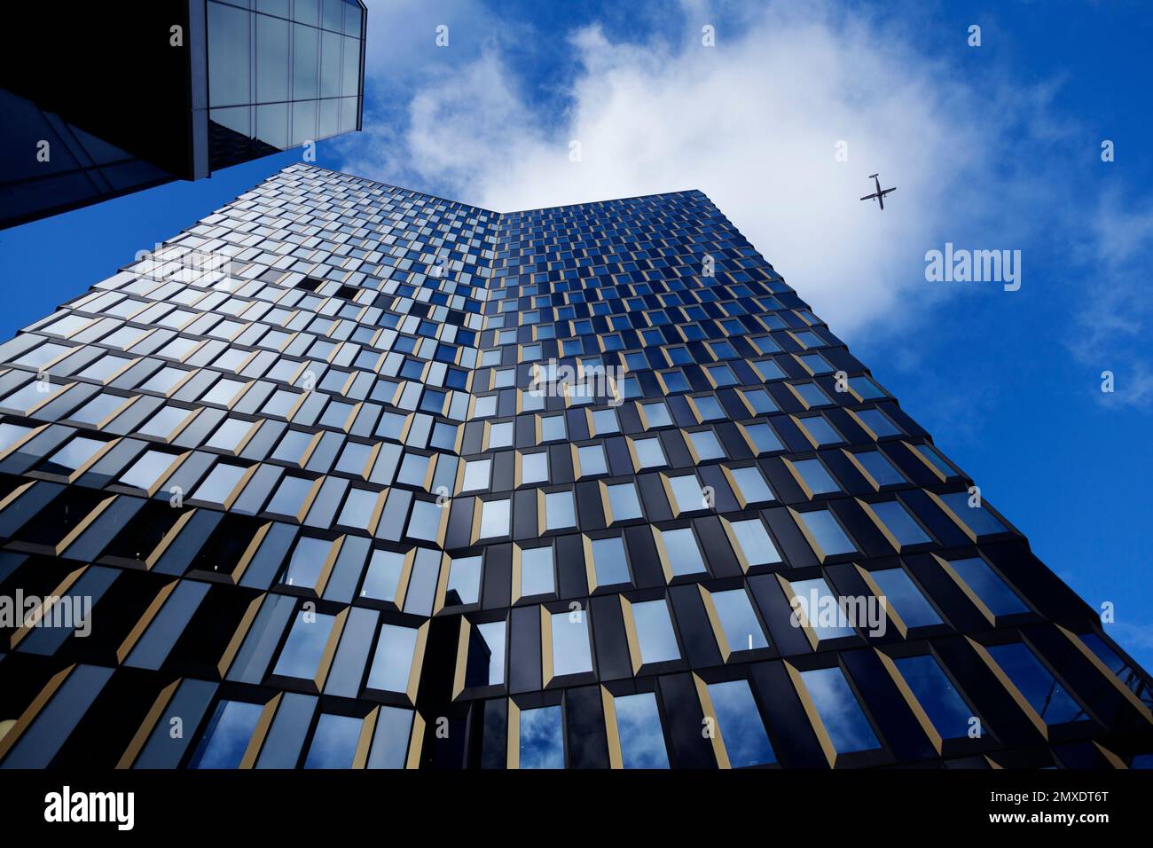 Stockholm, Sweden - October 11, 2022: a tall skyscraper from the front ...
