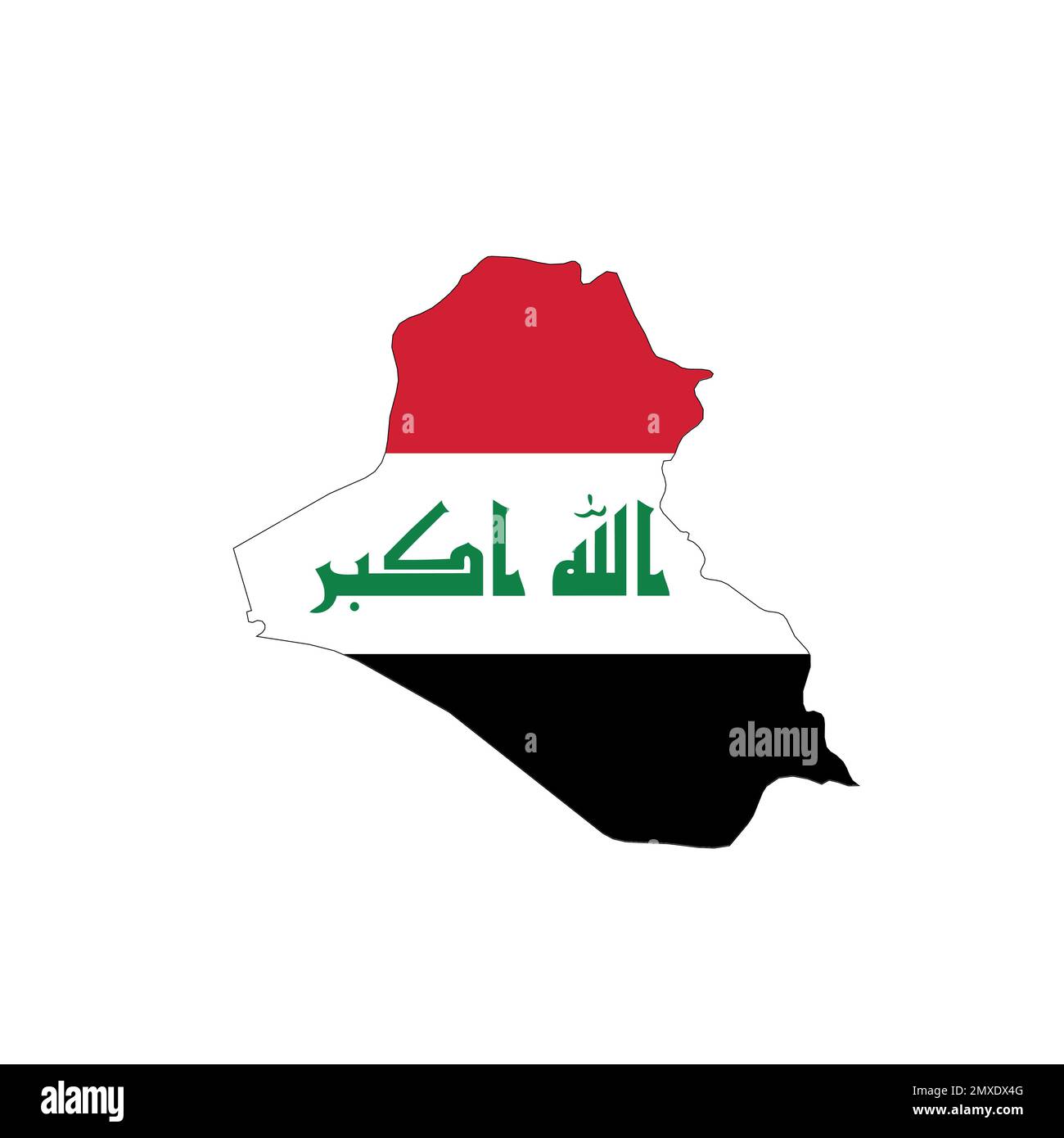 Iraq flag and map in vector illustration hi-res stock photography and ...
