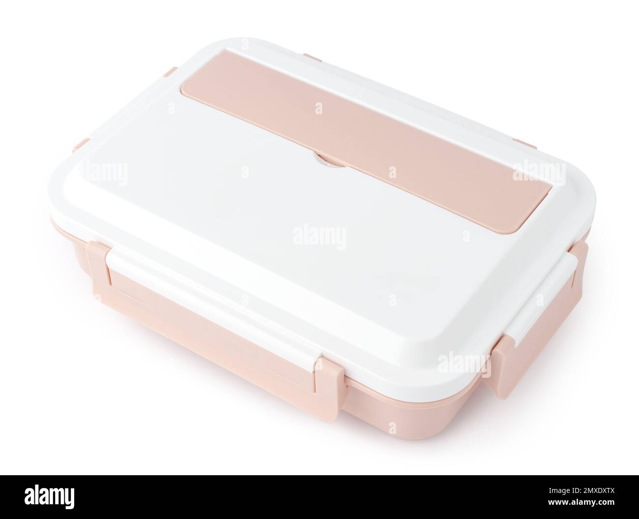 Close up Plastic food box isolated on white background Stock Photo - Alamy