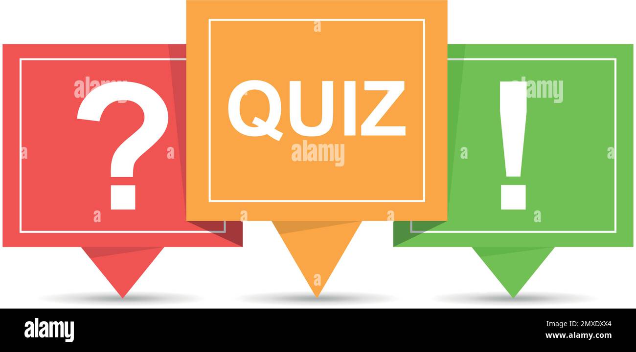 Quiz guess social media icon in flat style. Faq vector illustration on ...