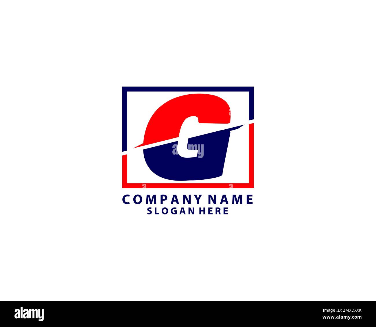 initial logo with slice graphic vector G Stock Vector Image & Art - Alamy