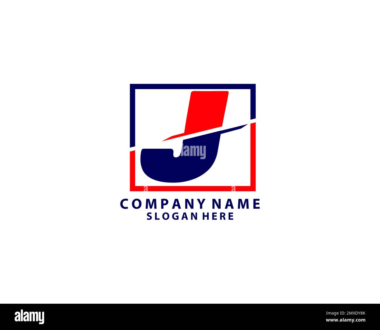 modern initial letter j cut style logo. simple icon, template design ...