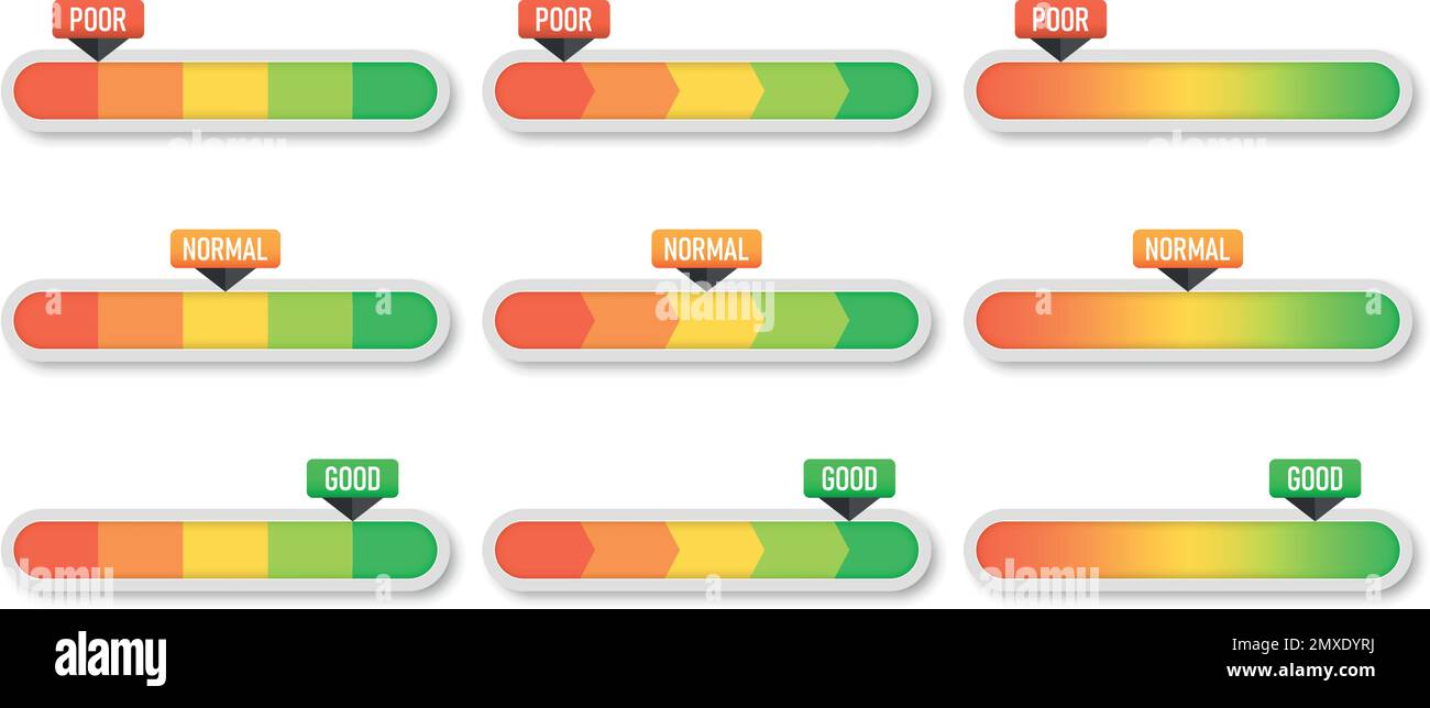 Customer satisfaction meter icon in flat style. Gauge level vector ...