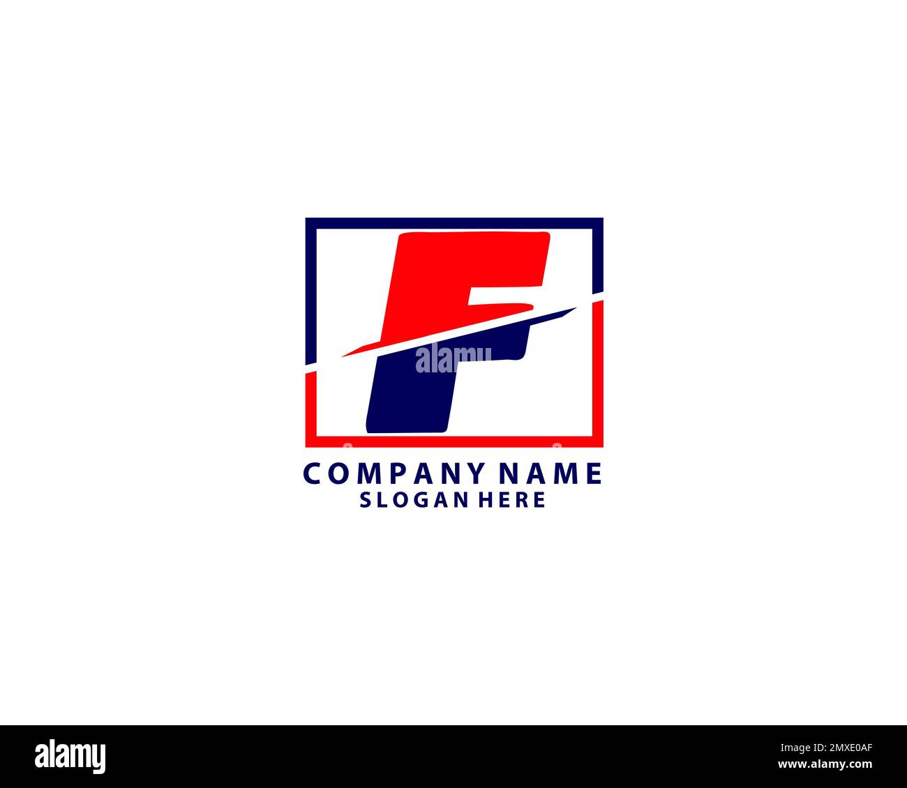 modern initial letter f cut style logo. simple icon, template design ...