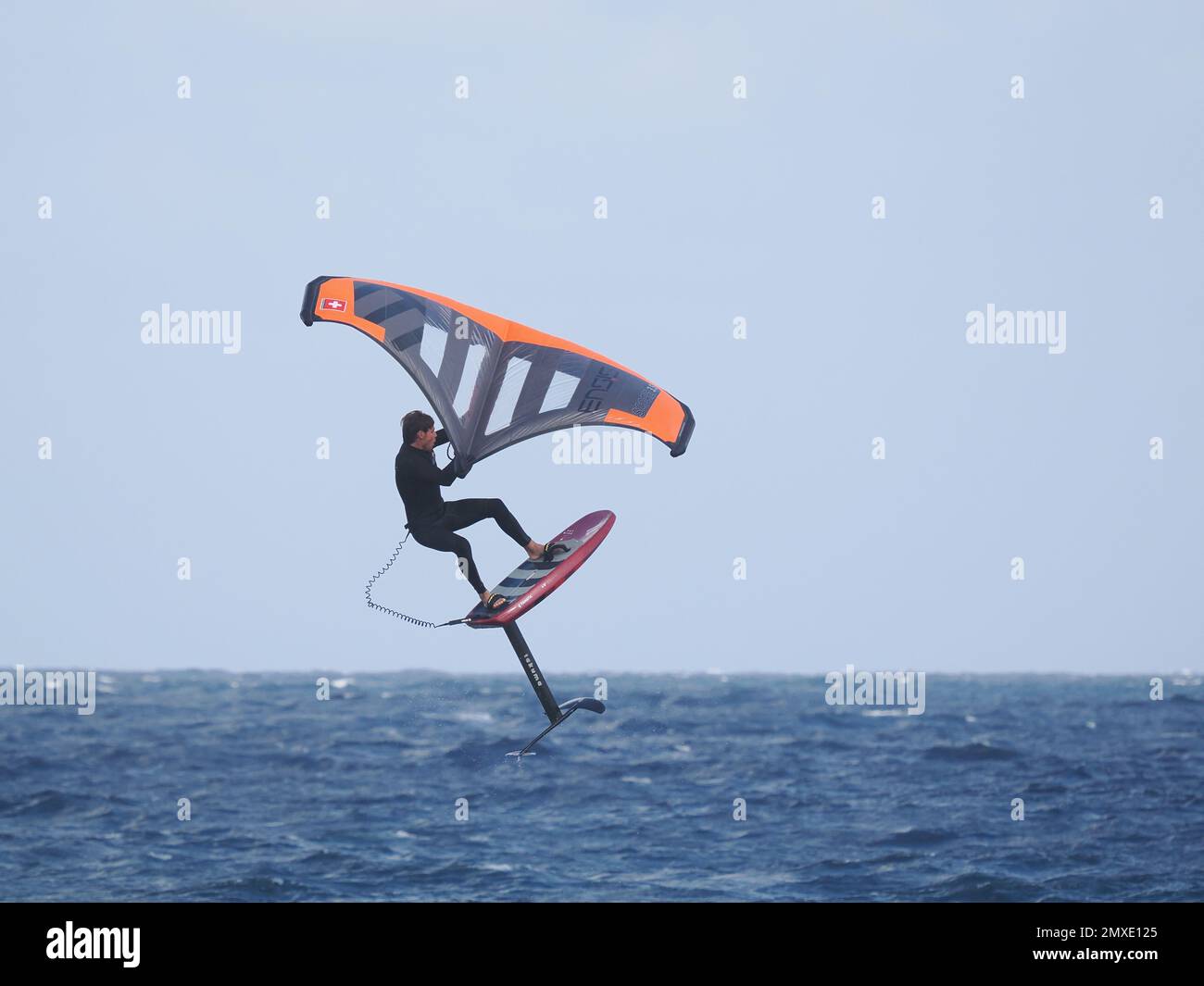 One of the newest water sports is wing foil surfing, for which the bay ...