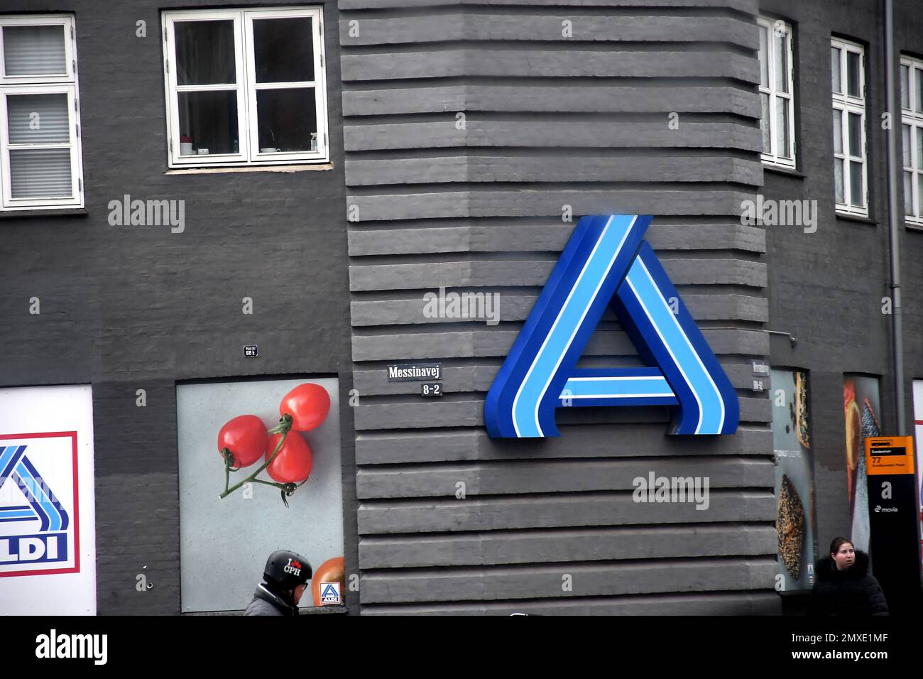 Copenhagen/Denmark/03 February 2023/ Deutsche Aldi grocery store in ...