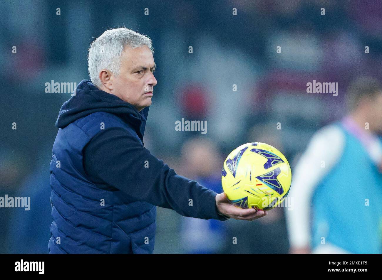 Jose Mourinho of AS Roma during the Italian Cup match between Roma and ...