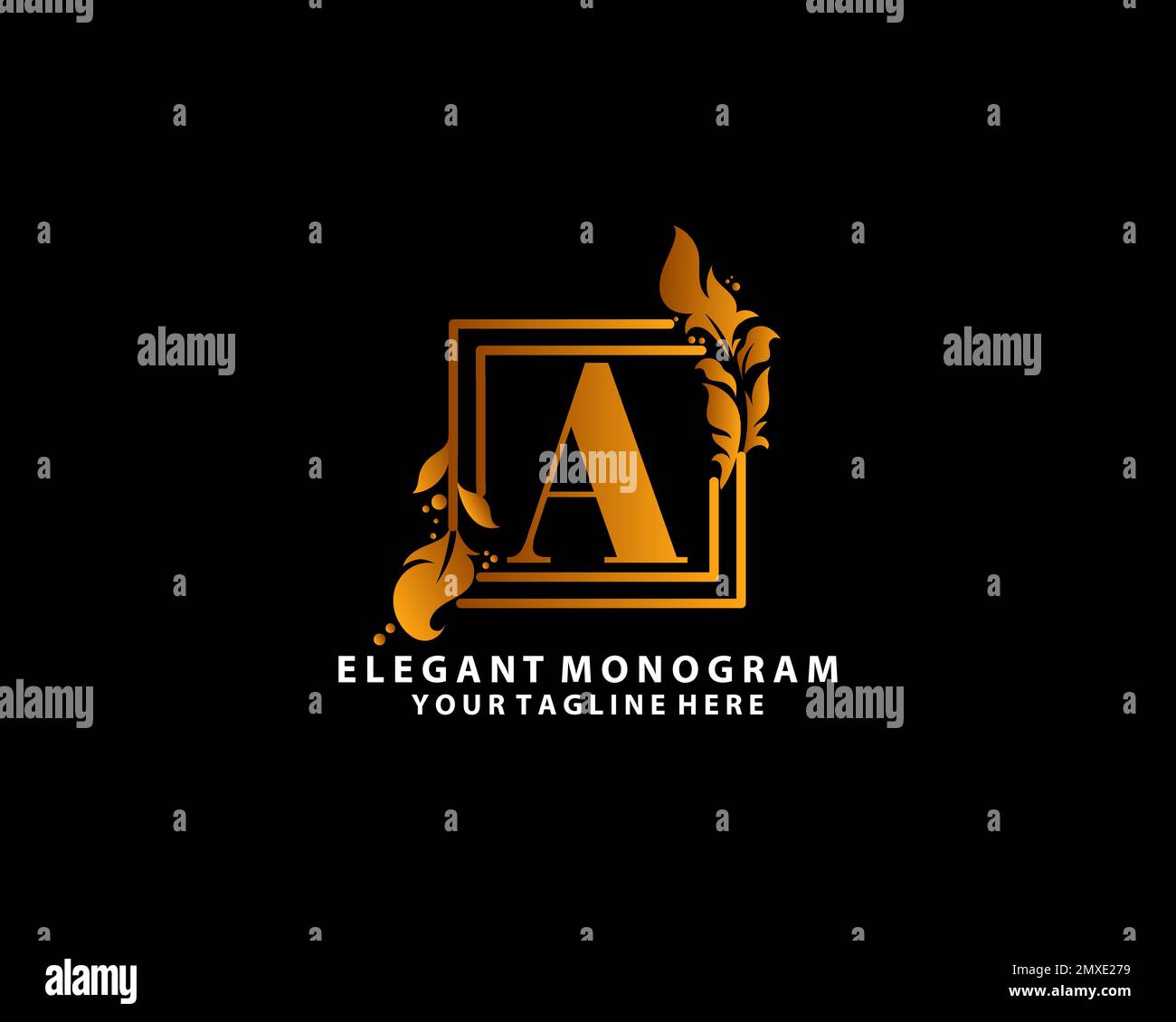 Name calligraphy logo Stock Vector Images - Alamy