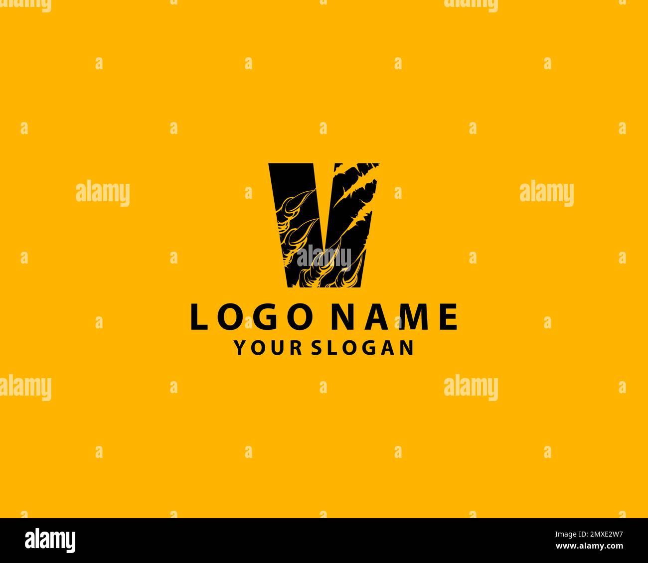 grunge initial letter V icon, scratch effect. modern template logo ...