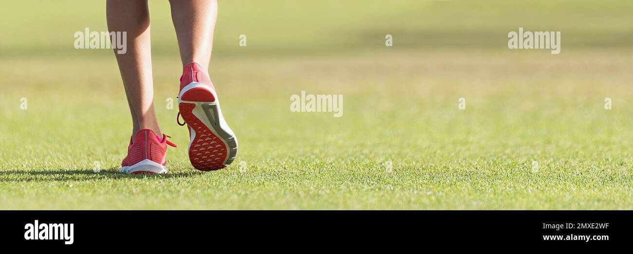Female feet shoe cross hi-res stock photography and images - Alamy