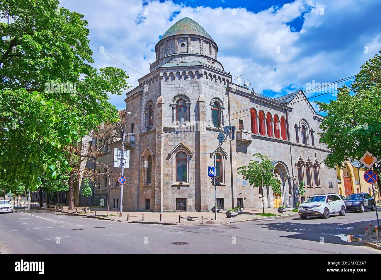 The interesting carved stone facade of historic Arabic House ...