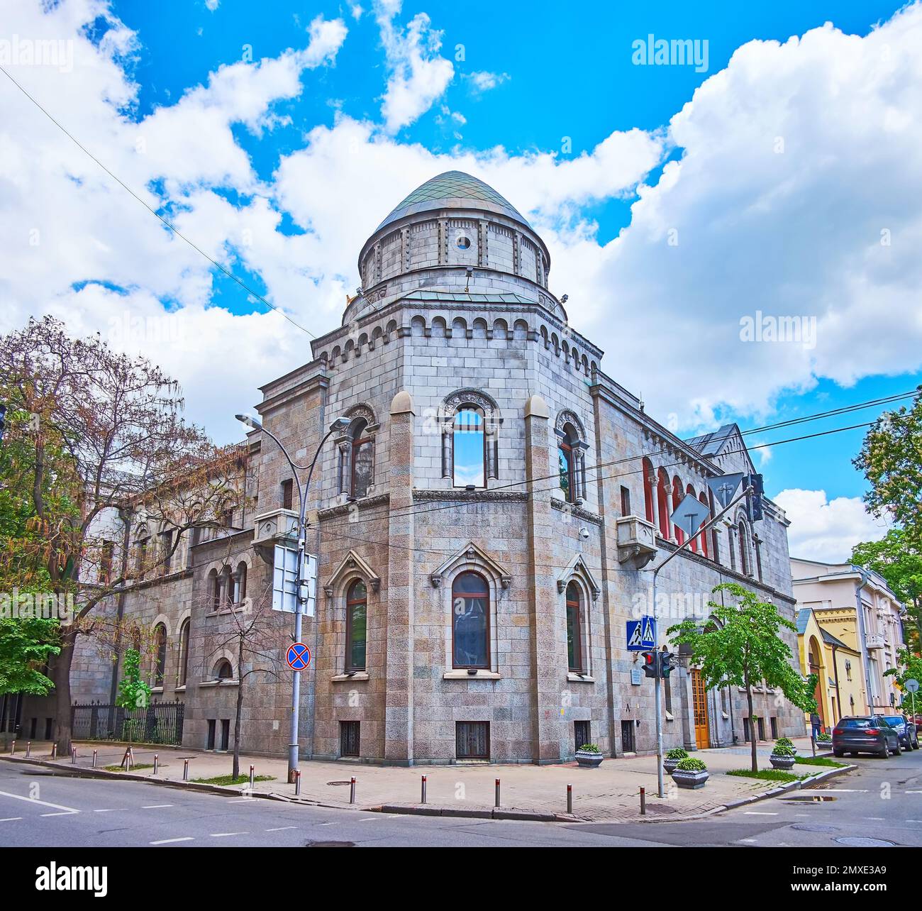 Exterior of historic stone Arabic House (Kovalevsky Mansion), located ...