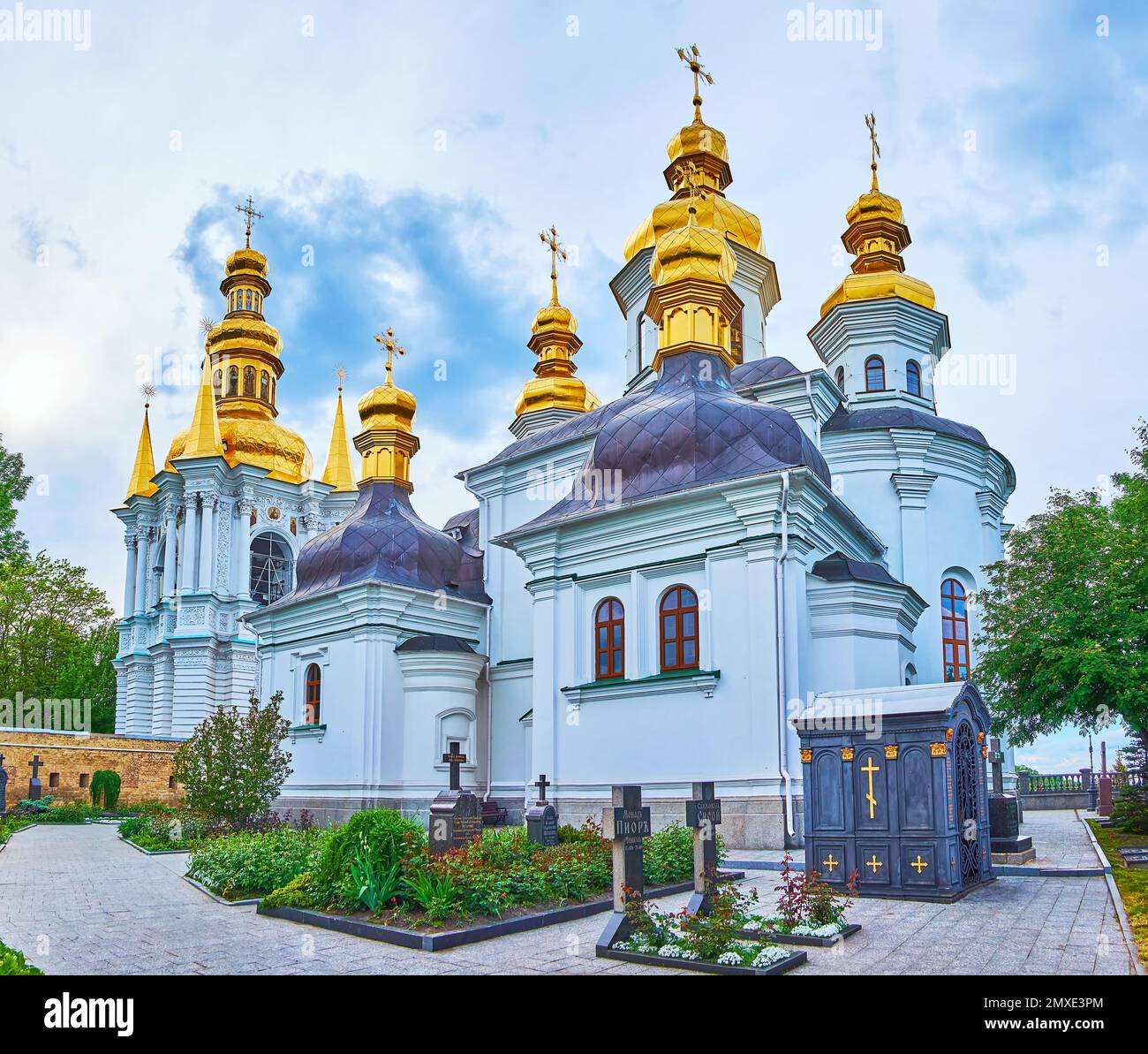 The small cemetery at the Church of Nativity of Mother of God in Kyiv ...