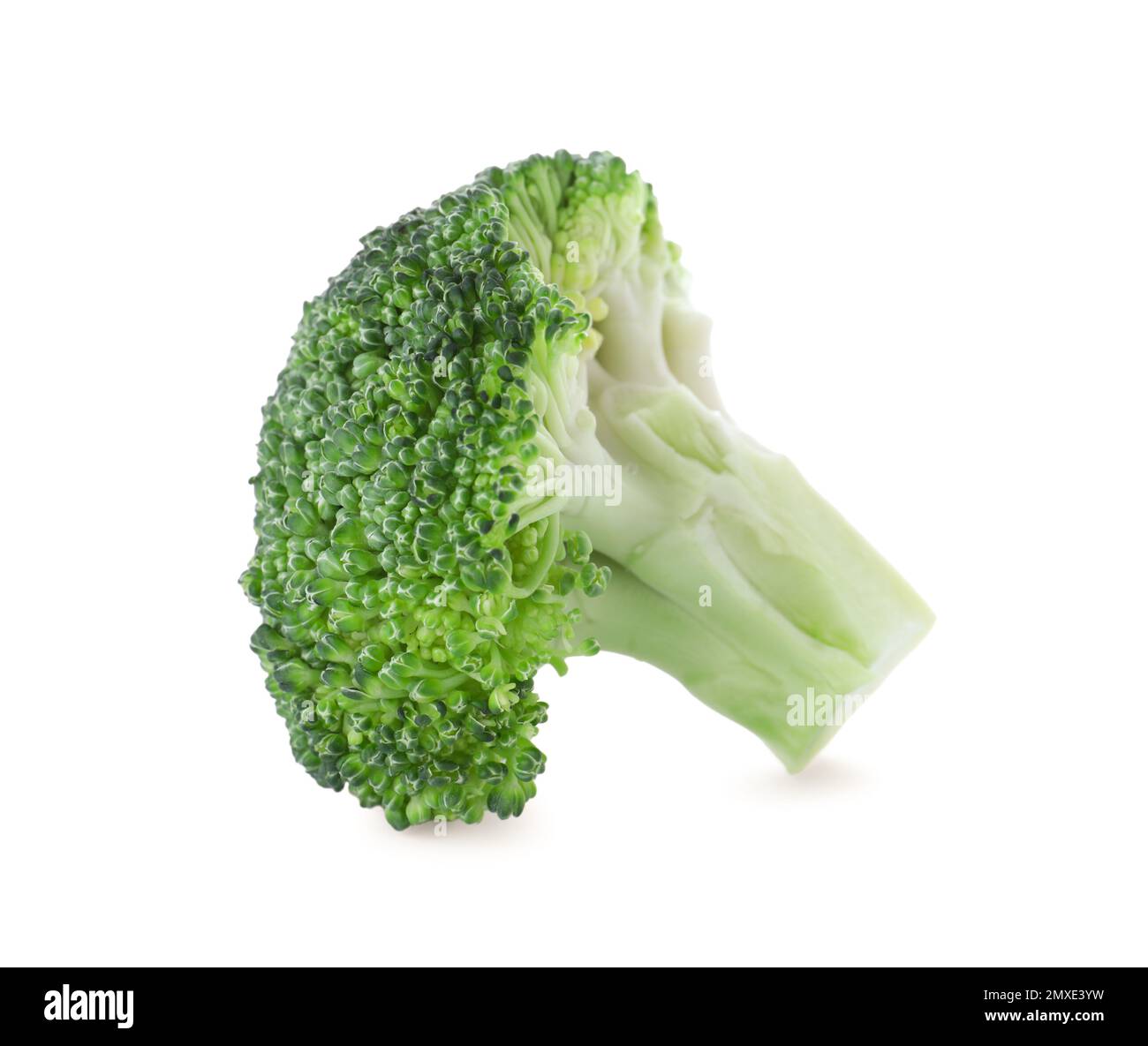 Fresh green broccoli isolated on white. Organic food Stock Photo - Alamy