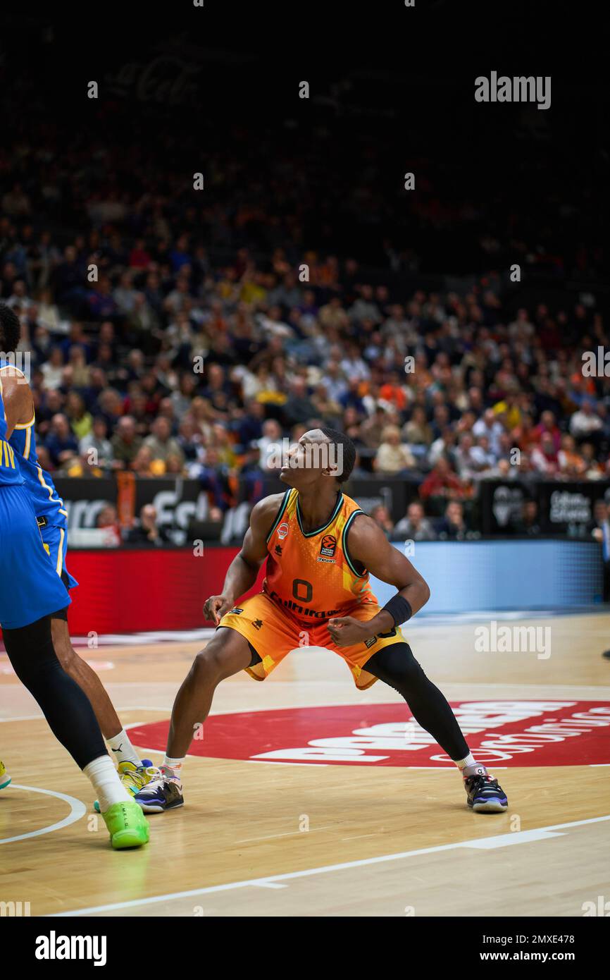 Tel Aviv in Spain - 02 Feb 2023 Jared Harper of Valencia basket in ...